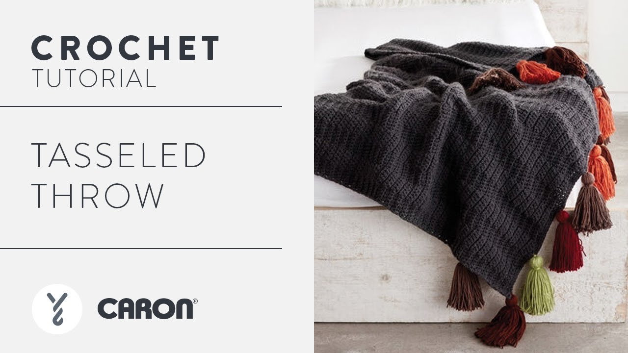 Crochet a Tasseled Throw Blanket