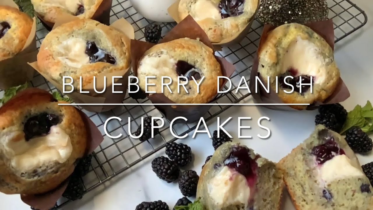 Blueberry Cream Cheese Danish Cupcakes