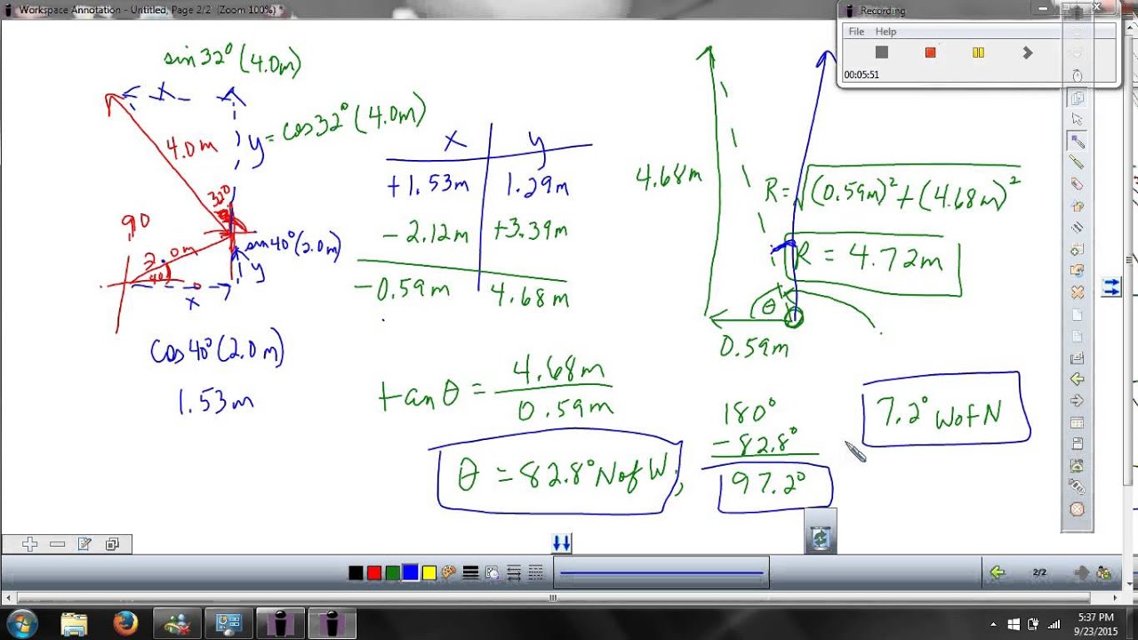 Vector Practice Problems 1 3