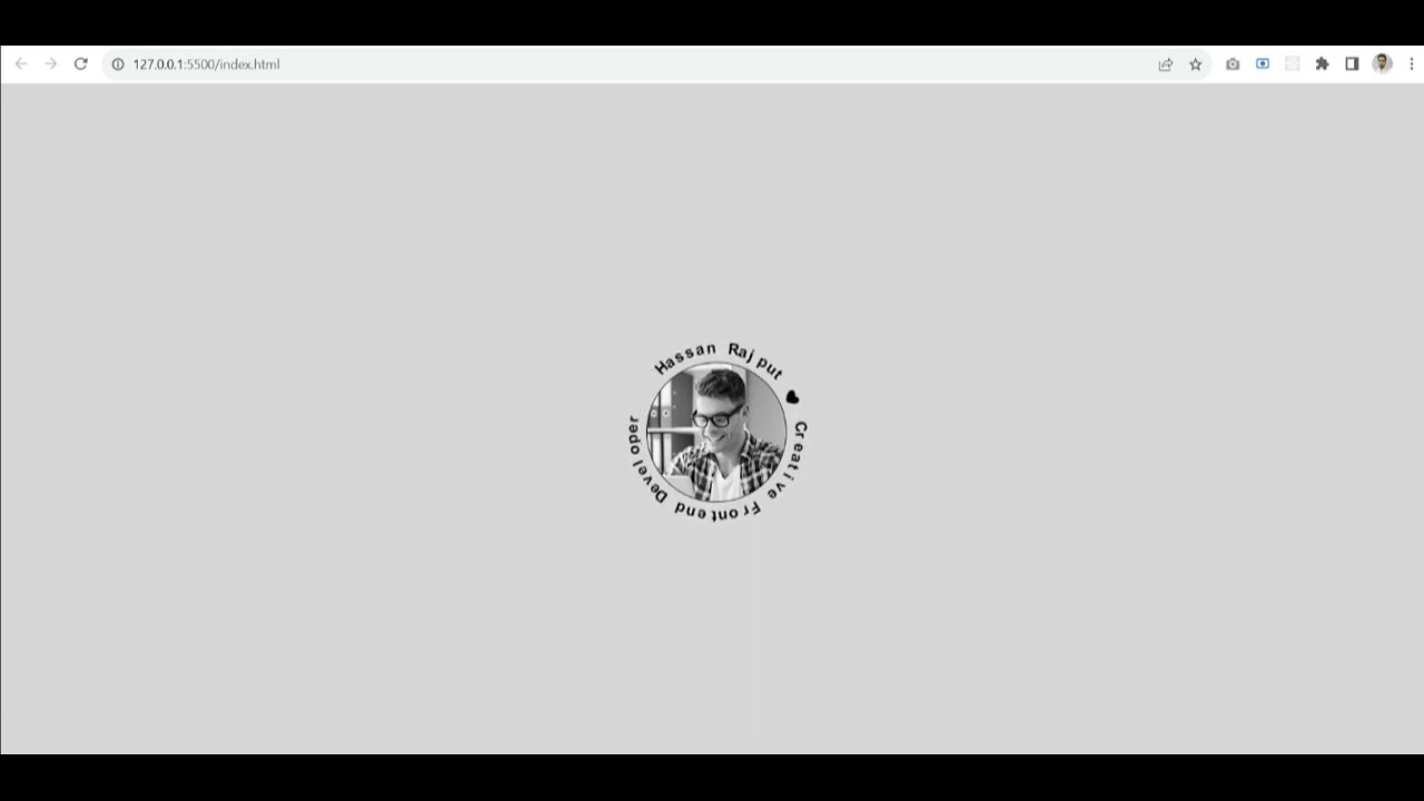 How to make rounded text animation using  CSS | Animated Circle Text Effects using CSS & JavaScript
