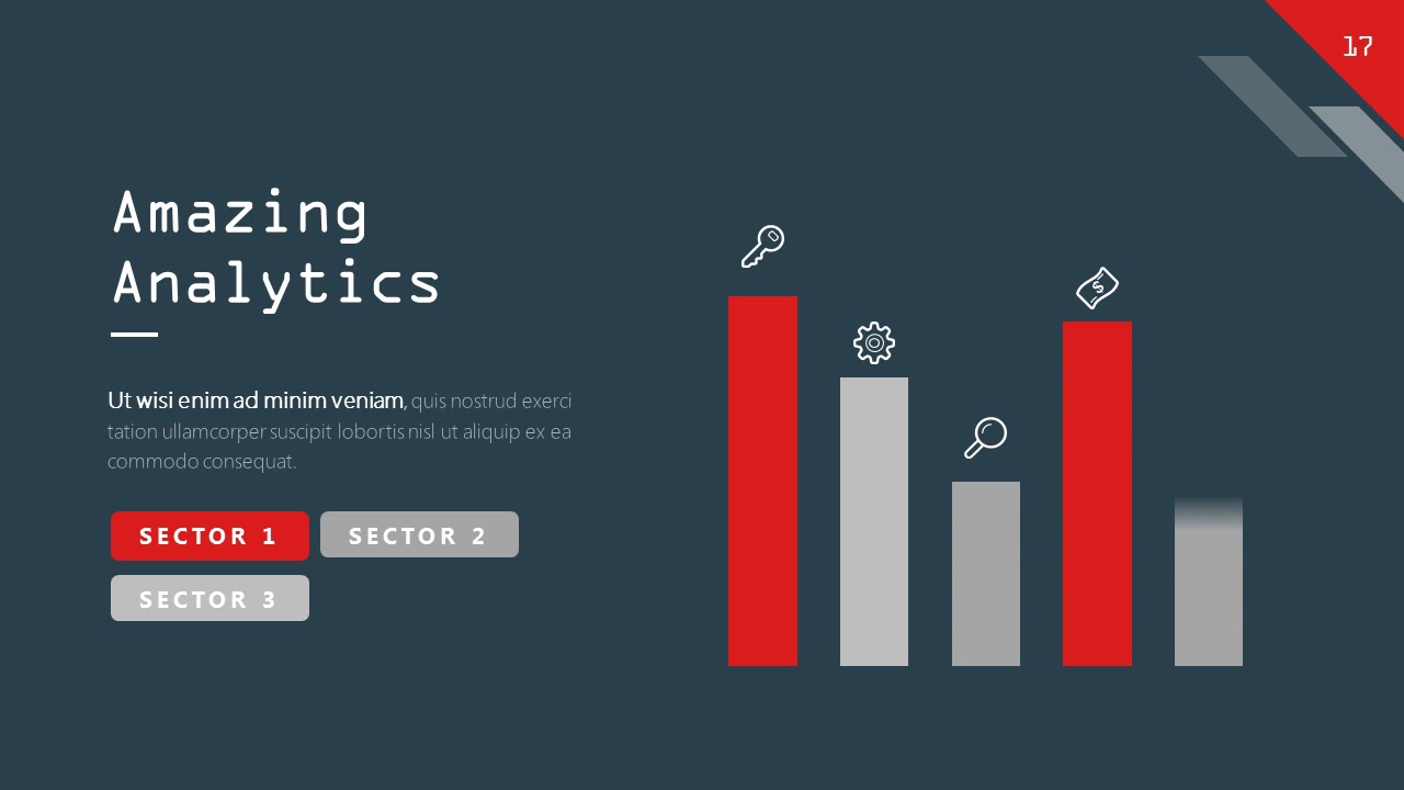 Red business project design PowerPoint template