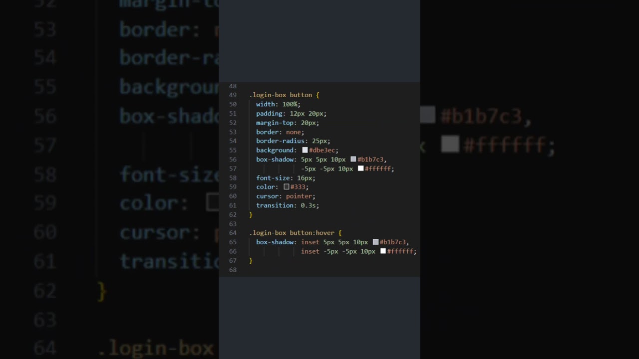 3D Login Form Codes💀  #webdevelopers #code #coding #animation