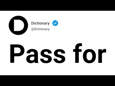 Pass for Meaning In English