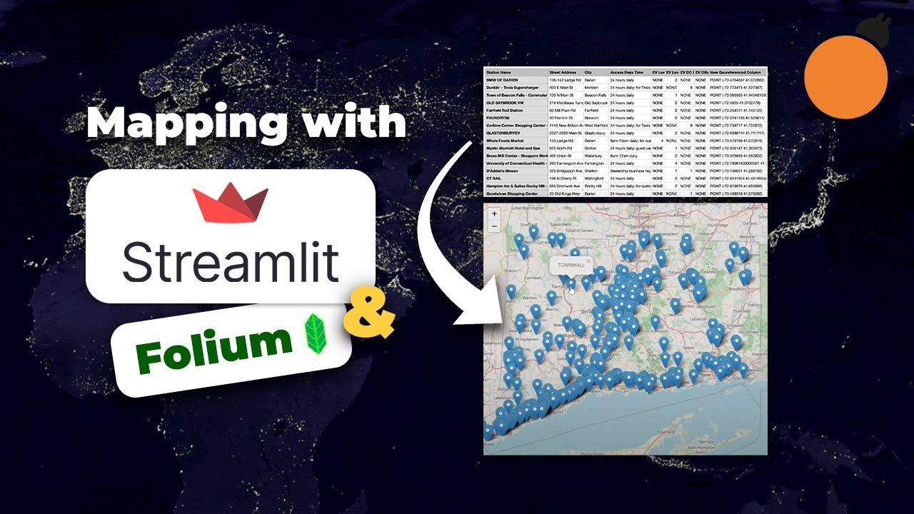 Folium + Streamlit - Creating Maps in Streamlit Applications using Folium / Caching in Streamlit