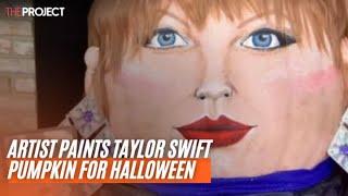 Artist Paints Taylor Swift Pumpkin For Halloween - Cooking Videos