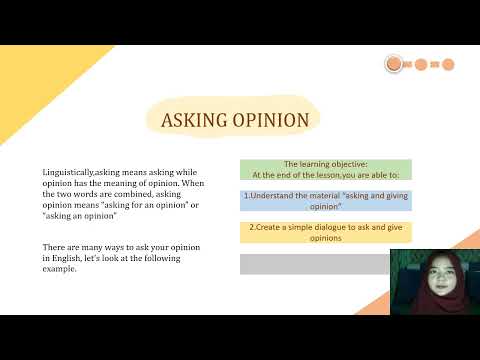 ASKING AND GIVING OPINION PRESENTATION