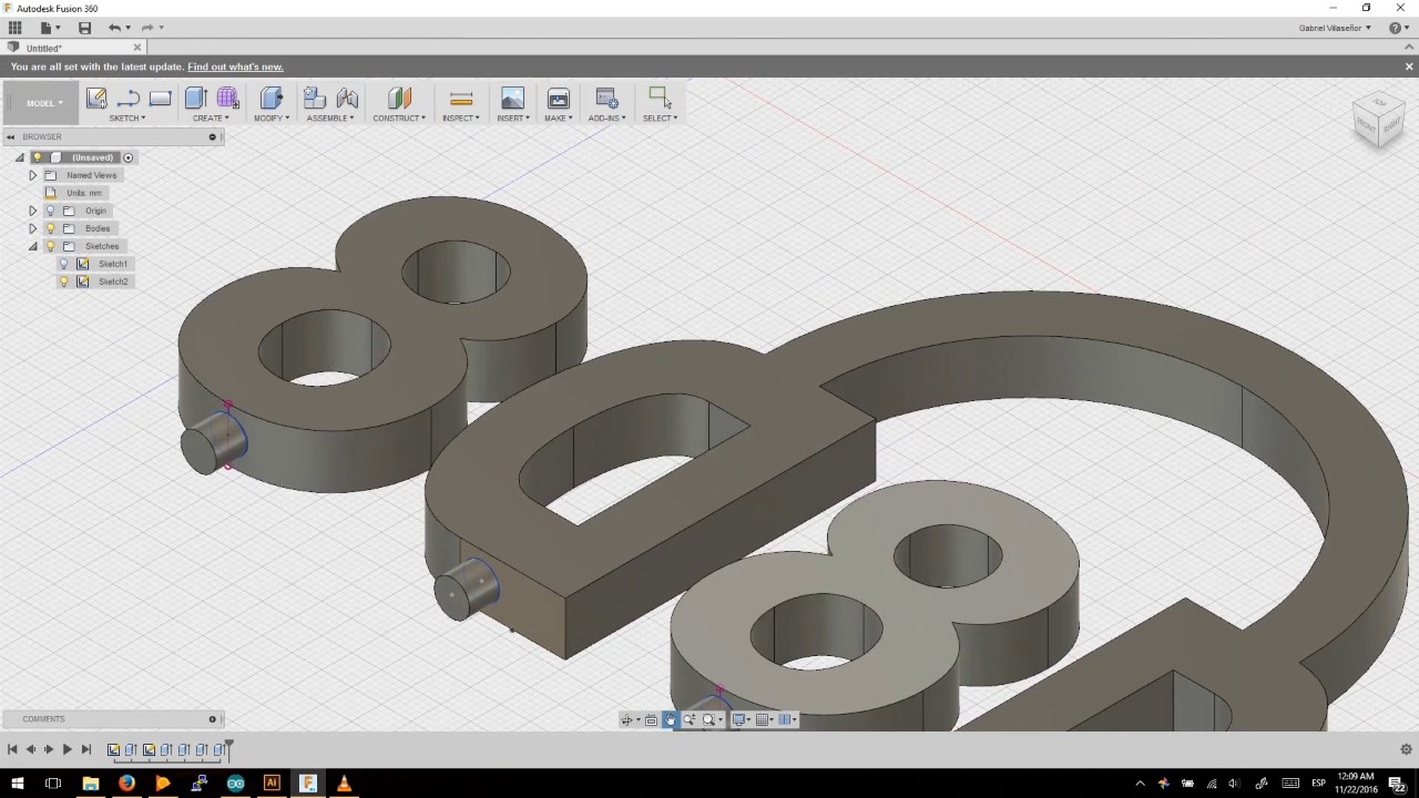 Tutorial ― Logotipo 3D en Fusion 360