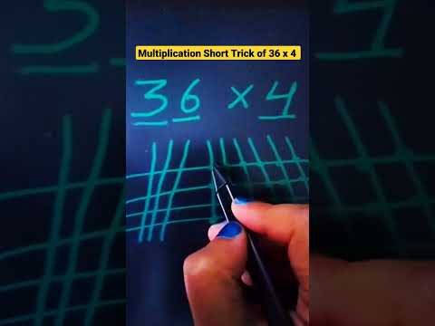 Multiplication short trick of 36 x 4 #subscribe #shortvideo #shorts #viral