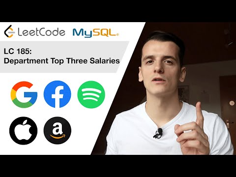 LeetCode 185: Department Top Three Salaries [SQL]
