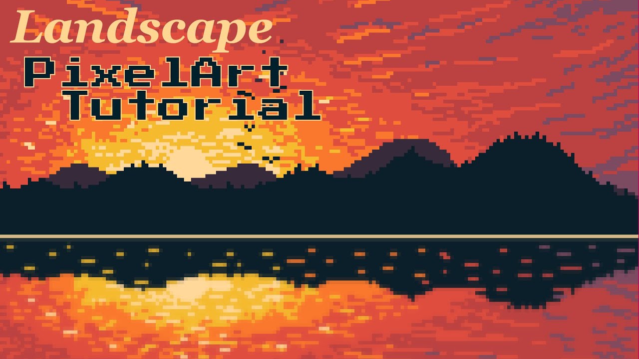 Step-By-Step Landscape Pixelart Tutorial.