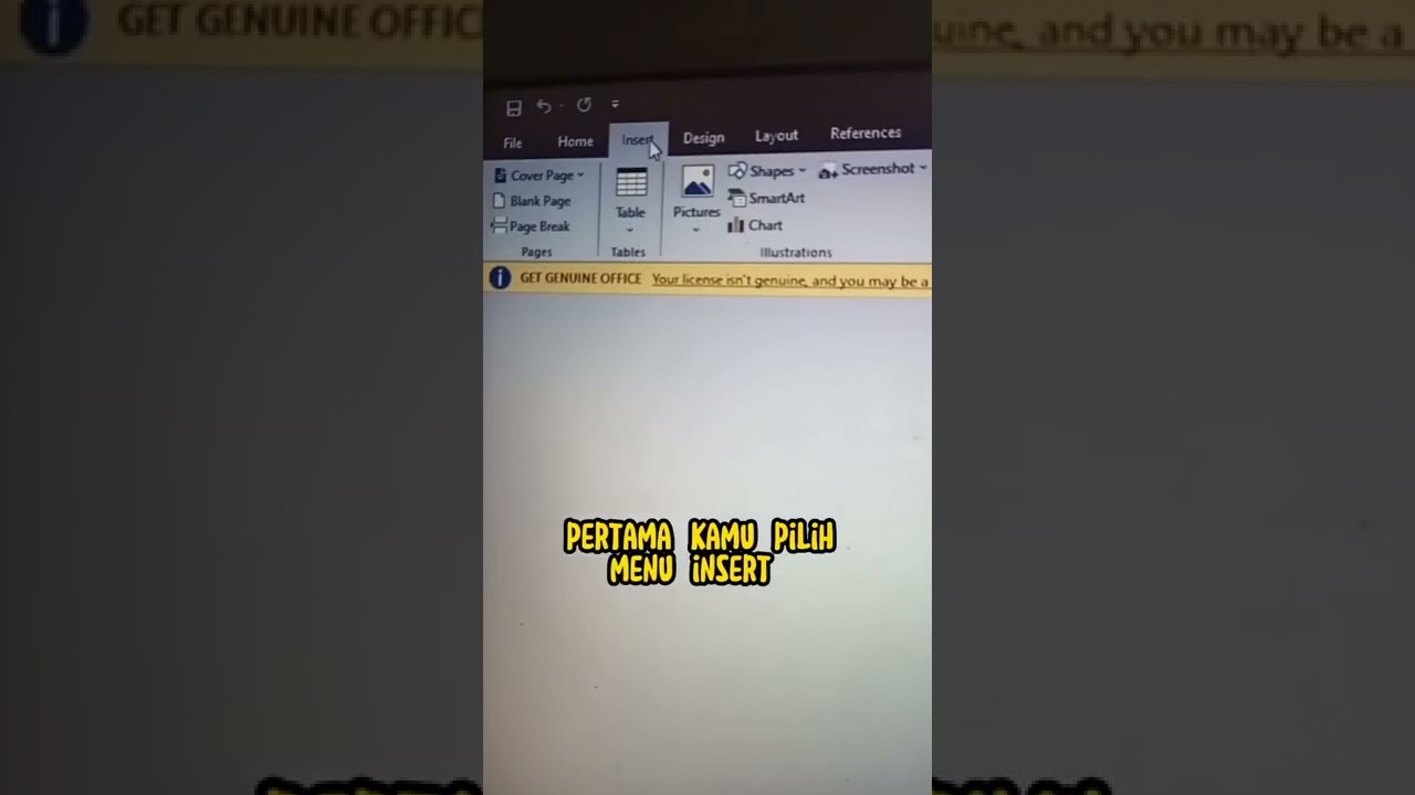 Memasukan gambar online di Microsoft Word.      #tutorial #short #microsoftword