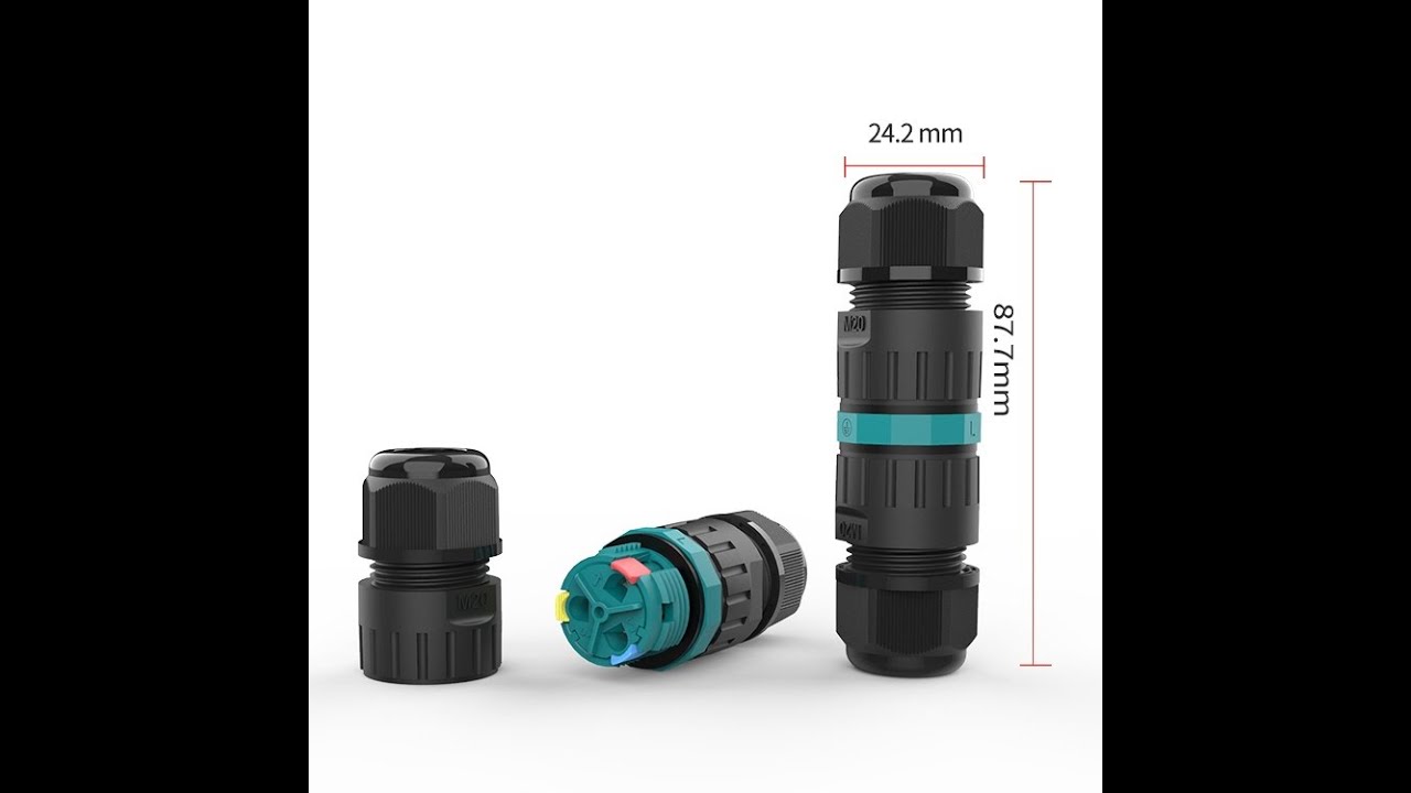 Sunshine Connector M20-3P screwless IP68 Waterproof Connector