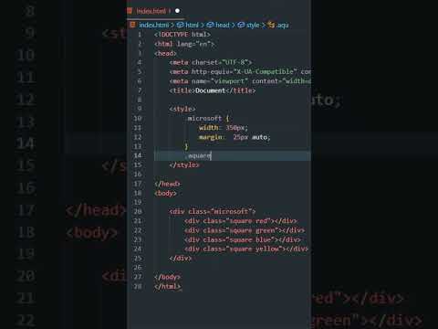 How To Make Microsoft Logo Html Css