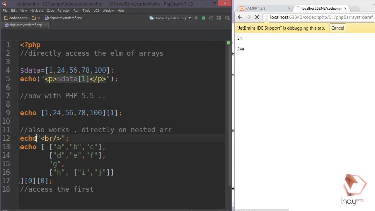 PHP 5.5 New Feature Tutorial: Dereferencing  Array directly and String Literal