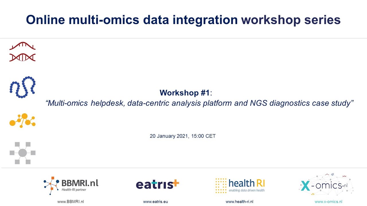 Workshop #1: Multi-omics helpdesk, data-centric analysis platform and NGS diagnostics case study