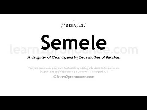 Semele pronunciation and definition