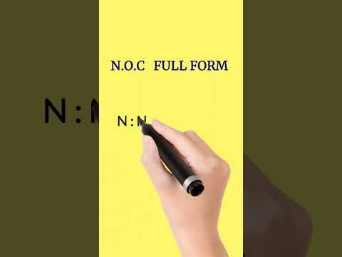 N.O.C Full form | Full form of NOC | #shorts | #full form