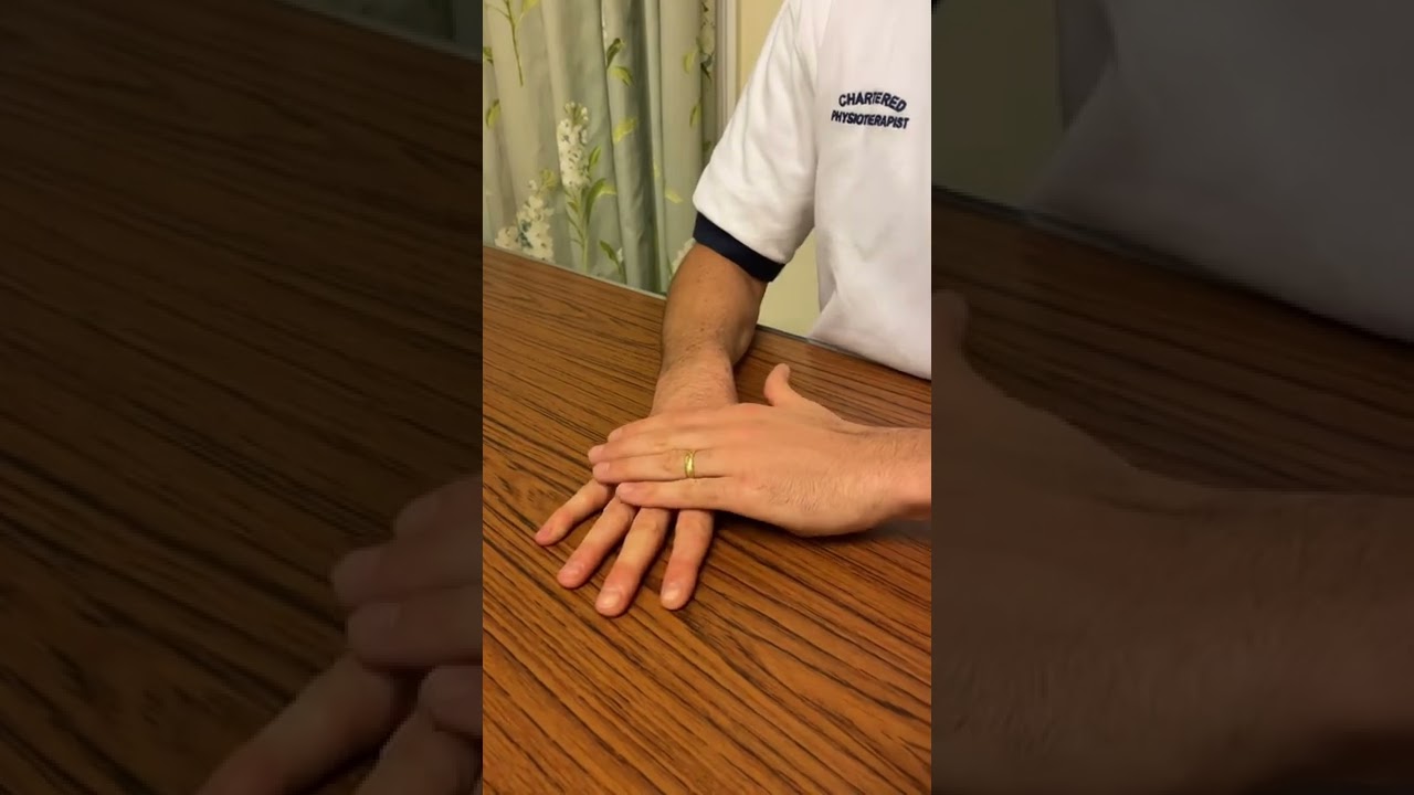 Passive finger neutral / extension stretch