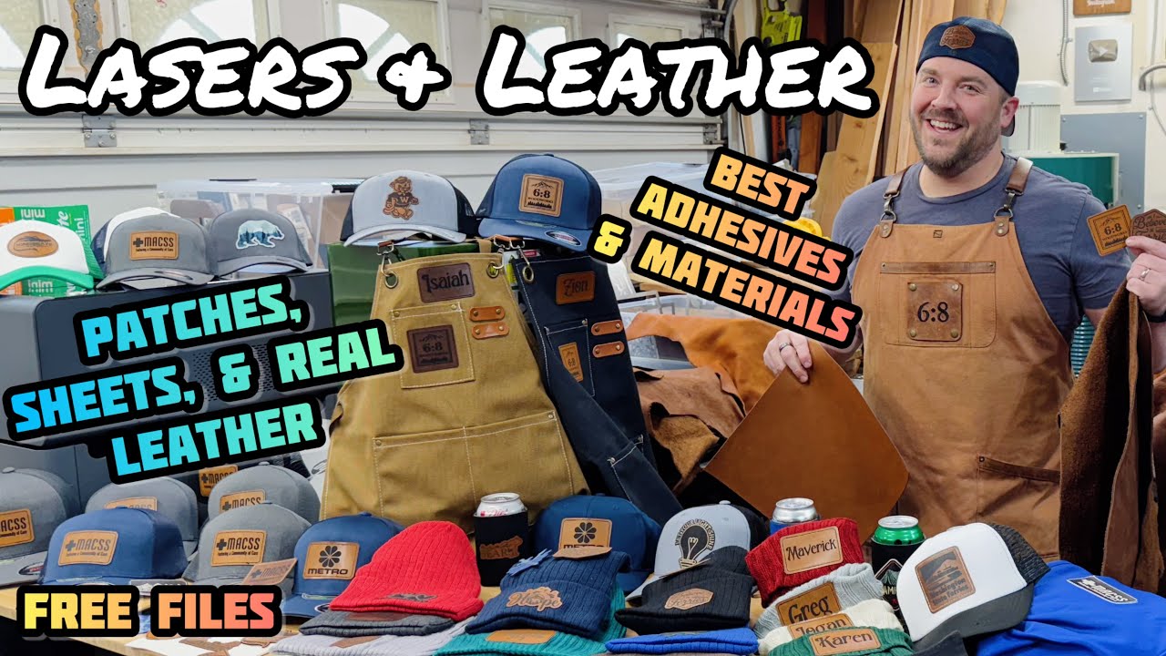 Laser Moneymaker: Leather Patch, Sheets, Adhesives, & More,  Small Business Sales Ideas + Free Files
