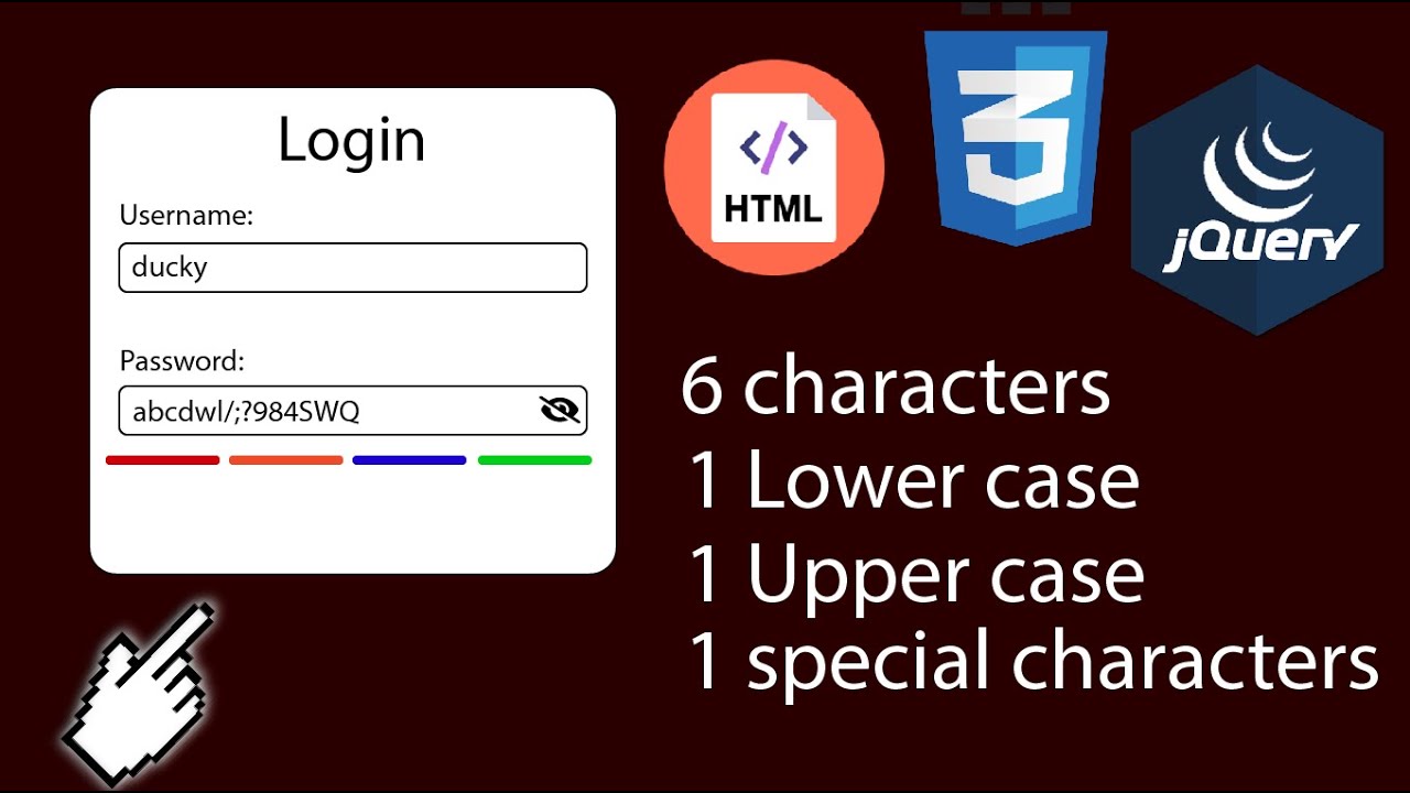 password strength checker jquery