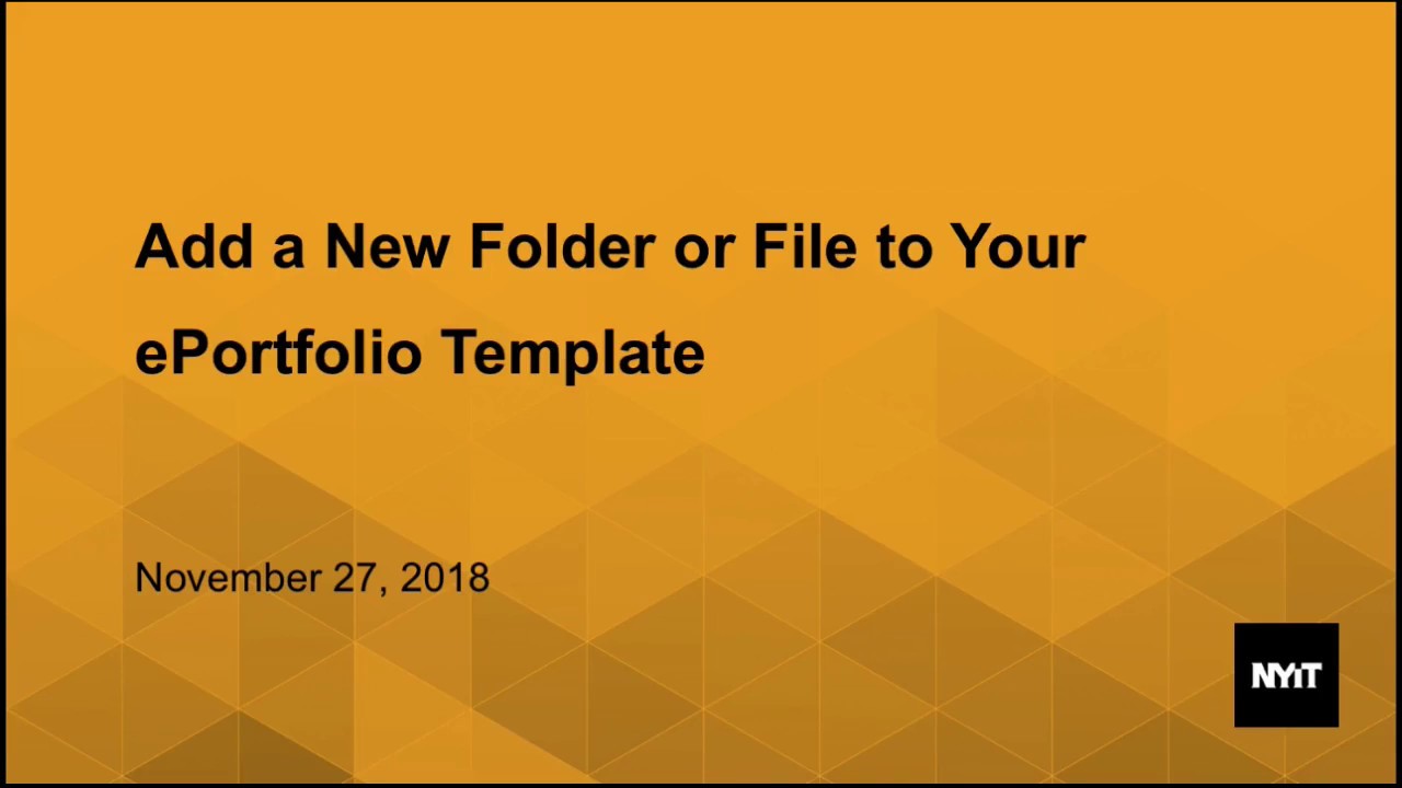 add folder or file to eportfolio
