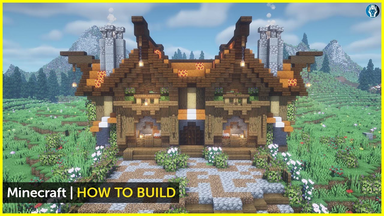 Minecraft How to Build a Fantasy Bakery (Tutorial) - Minecraft Builders