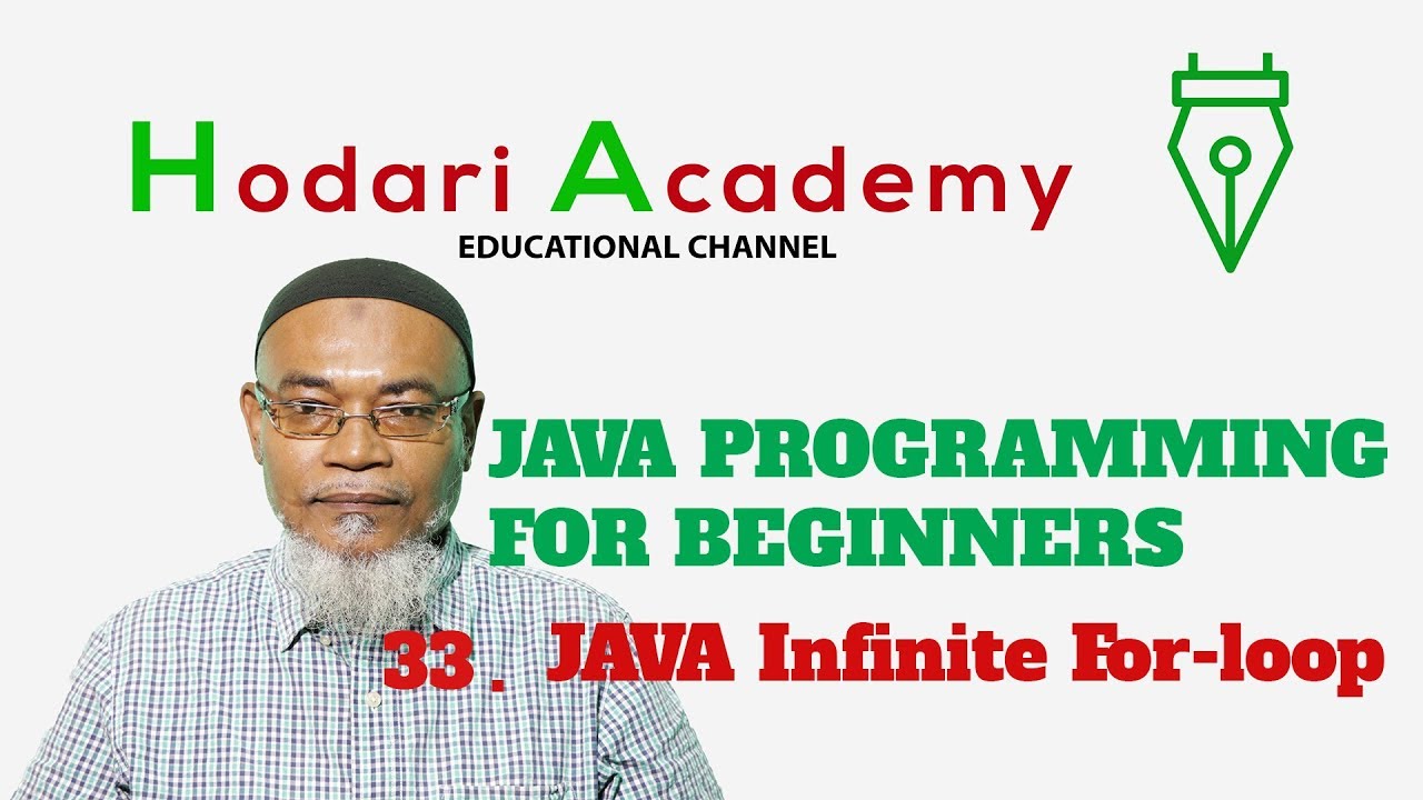 Java Programming for Beginners - 33. Java Infinite for loop