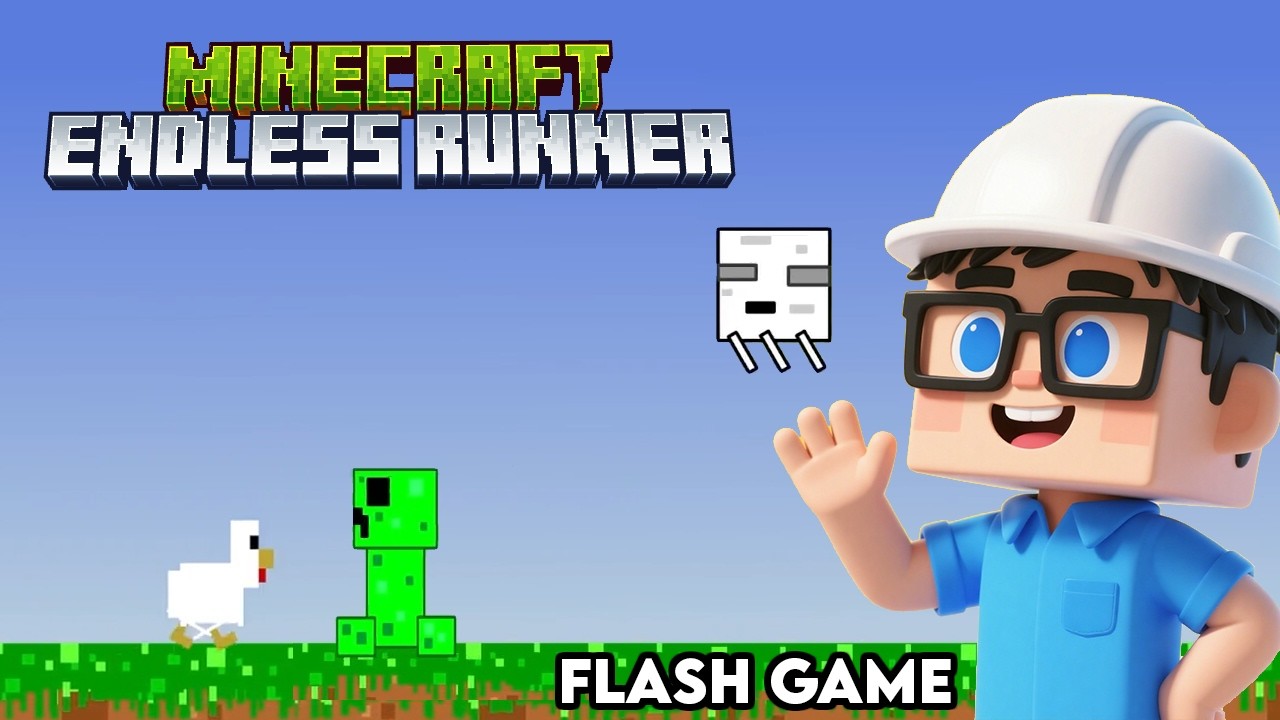 Playing Minecraft Endless Runner Flash Game (2015) – Highscore Run?