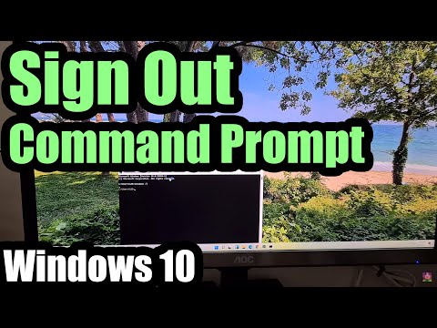 How to Sign out (Log OFF) using Command Prompt (Windows 11, Shutdown /L)