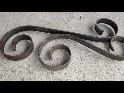 Simple iron Ornaments Molding / Make A Metal Scroll Bender / Diy Metal Scroll Bender