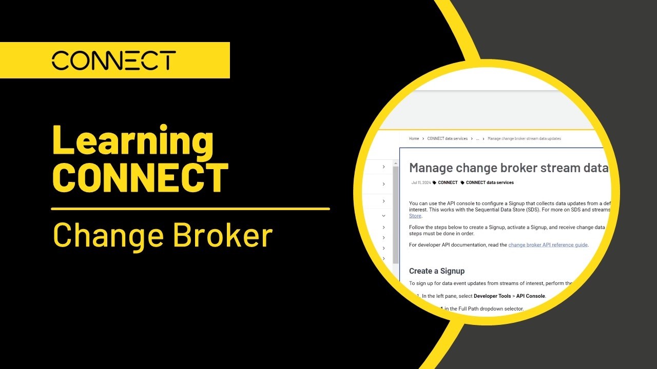 Learning CONNECT: Change Broker