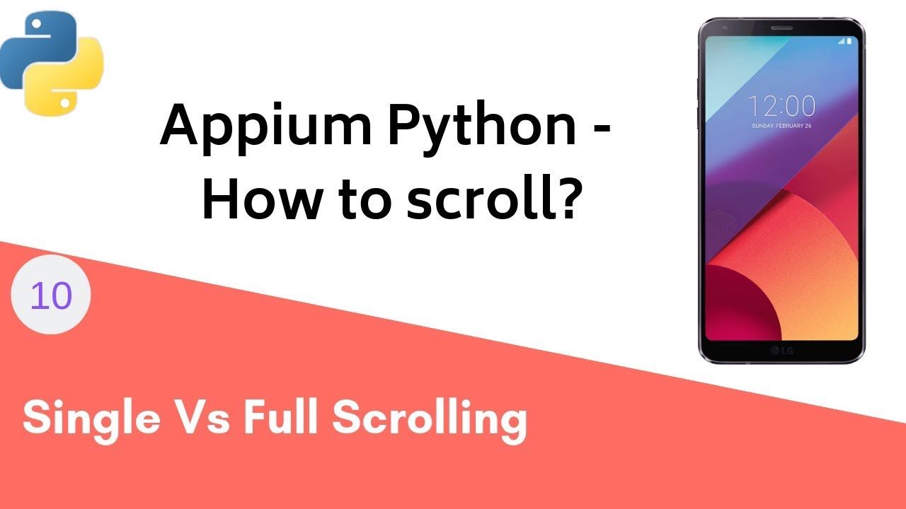 Appium Python - How to scroll