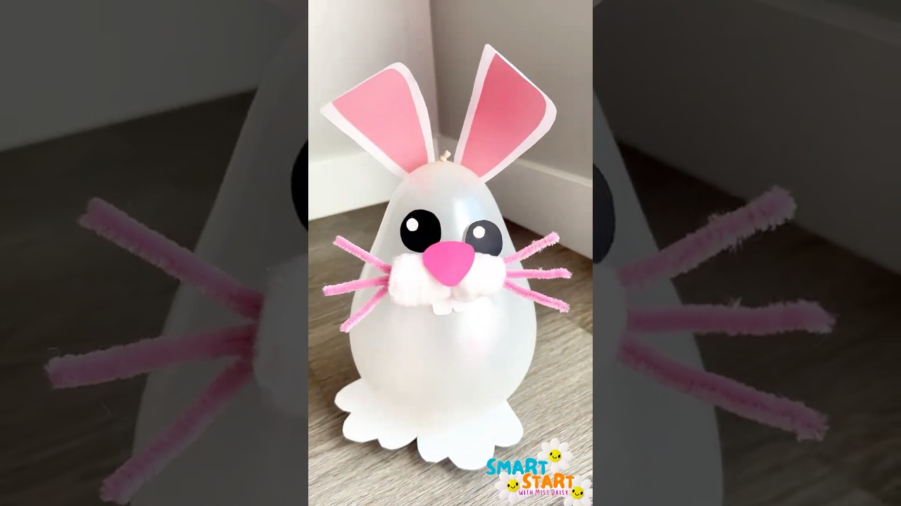 Easter Bunny Wobble Balloon Craft – Fun & Easy Easter DIY!