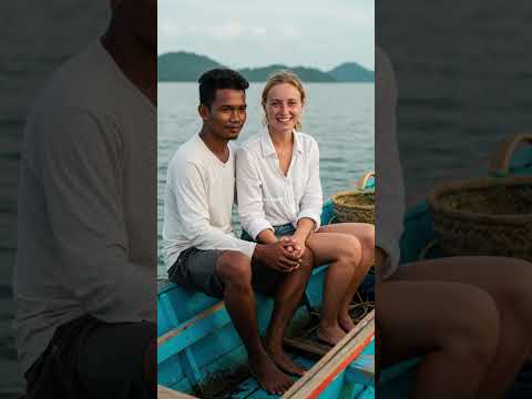 Viral‼️Bule Cantik Asal Inggris Jatuh Cinta Sama Nelayan Indonesia‼️ #shortai #viral #viralvideo