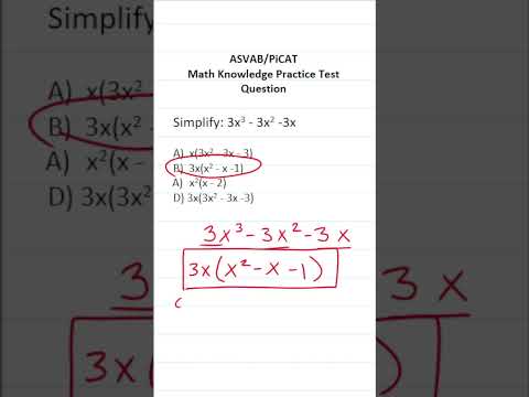 Simplifying Expressions (Exponents): ASVAB/PiCAT Math Knowledge Practice Test Q #acetheasvab