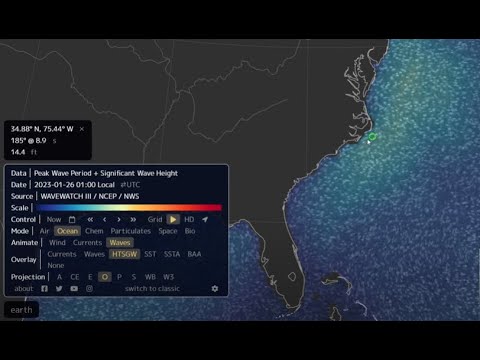 OBX Wave Report Jan 25 — Surf Set to Build as a Storm Rolls In ...