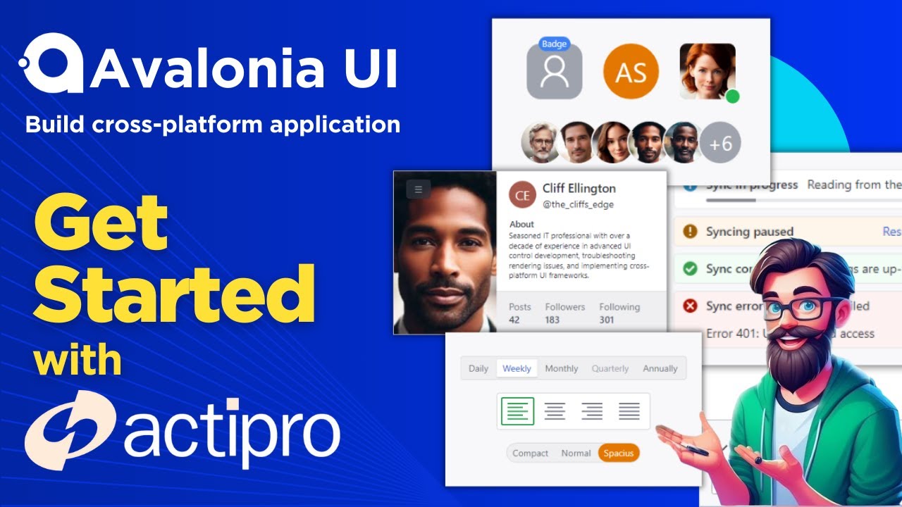 Avalonia Tutorial: Get Started with ActiPro Avalonia Controls | Visual studio | Cross Platform