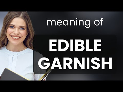 Understanding "Edible Garnish": A Guide for English Learners