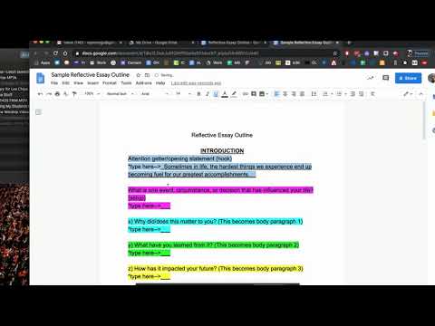 Reflective Essay Intro Paragraph Tutorial