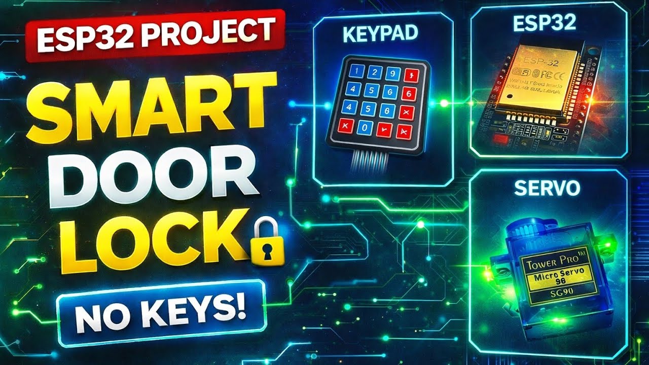 ESP32 Smart Door Lock 🔐 using Keypad | IoT Mini Project