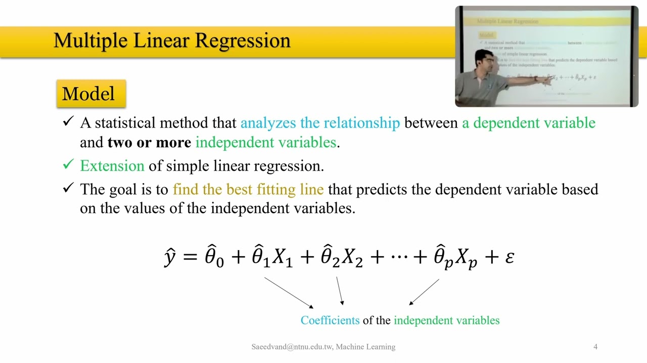 CH4 - Machine Learning (ML) - Multiple Linear Regression, and Multivariate Multiple Regression