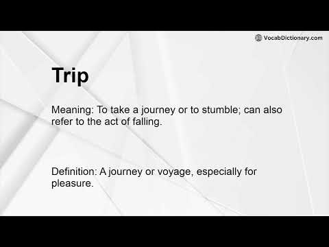 Trip Meaning