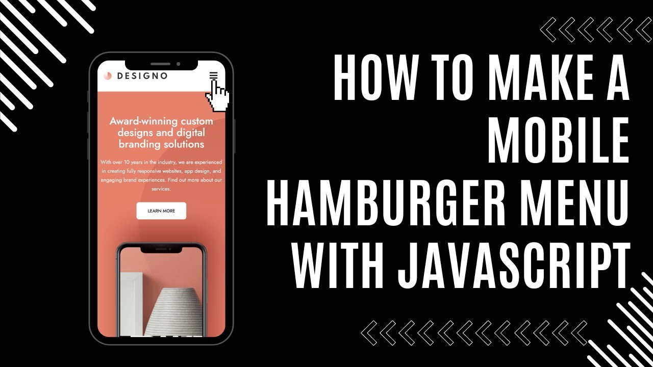 How to make a Responsive Hamburger Menu with JavaScript