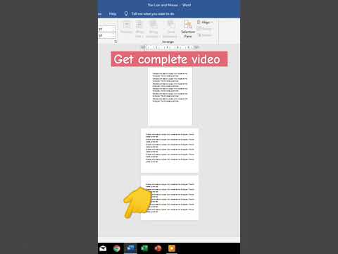 portrait and landscape page orientation in ms word