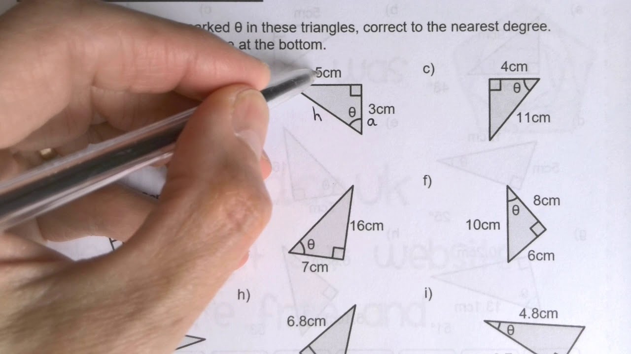 Year 9 - Trigonometry to find angles