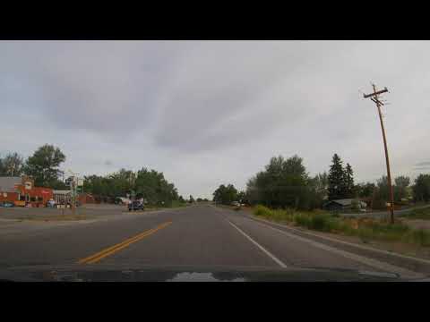 Driving through Kinnear, Wyoming