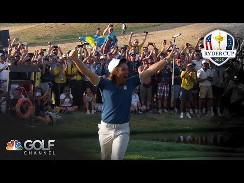 Europe wins Ryder Cup after Rickie Fowler concedes putt | 2023 Ryder Cup Highlights | Golf Channel