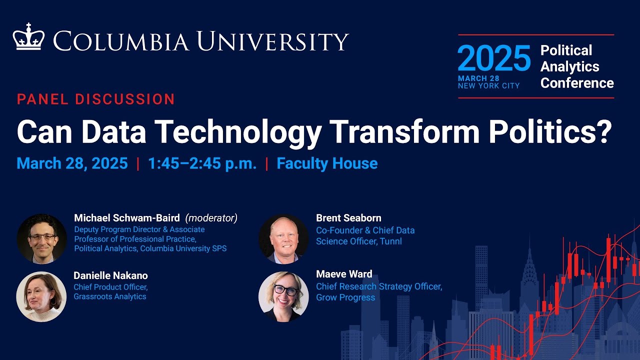 Political Analytics Conference 2025 - Can Data Technology Transform Politics?