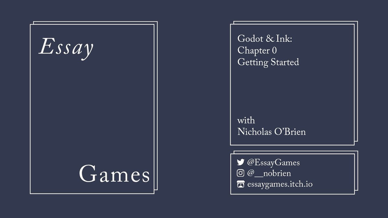 Godot & Ink: Chapter 0 — Getting Started