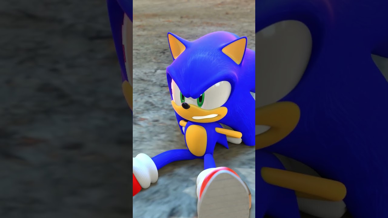 Sonic armed his leg with Guns  #sonic #animatedfilm #funnyshorts